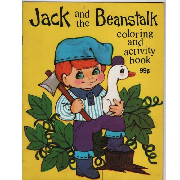 Landoll Inc | Toys | Vintage Coloring And Activity Book Jack And The ...